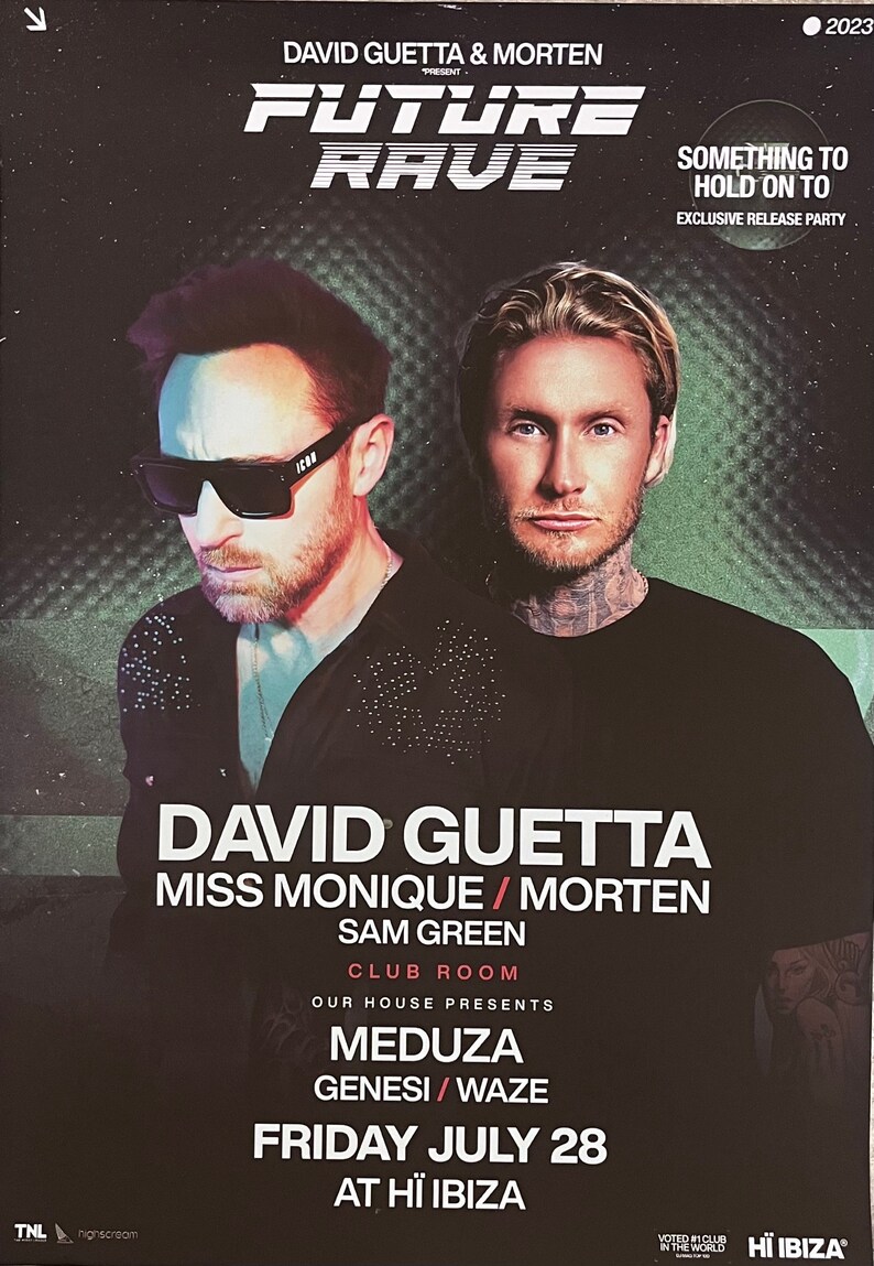 Future Rave David Guetta at Hi Ibiza July 28 Official Poster - Etsy