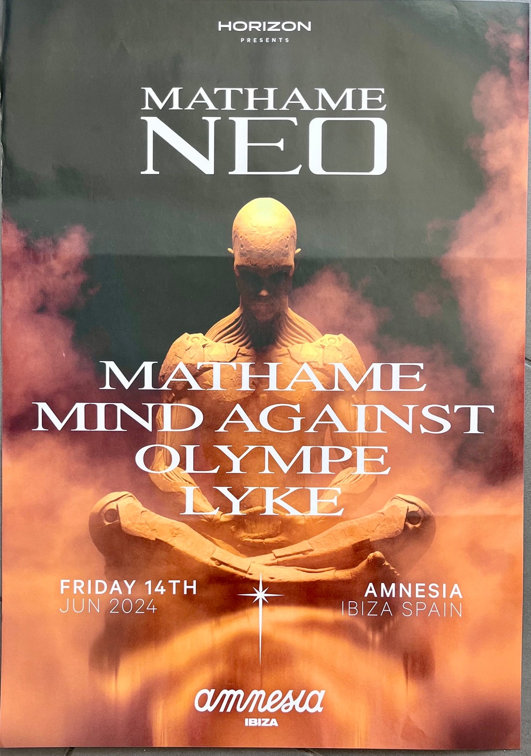Mathame NEO at Amnesia Ibiza June 14 2024 Official Poster - Etsy