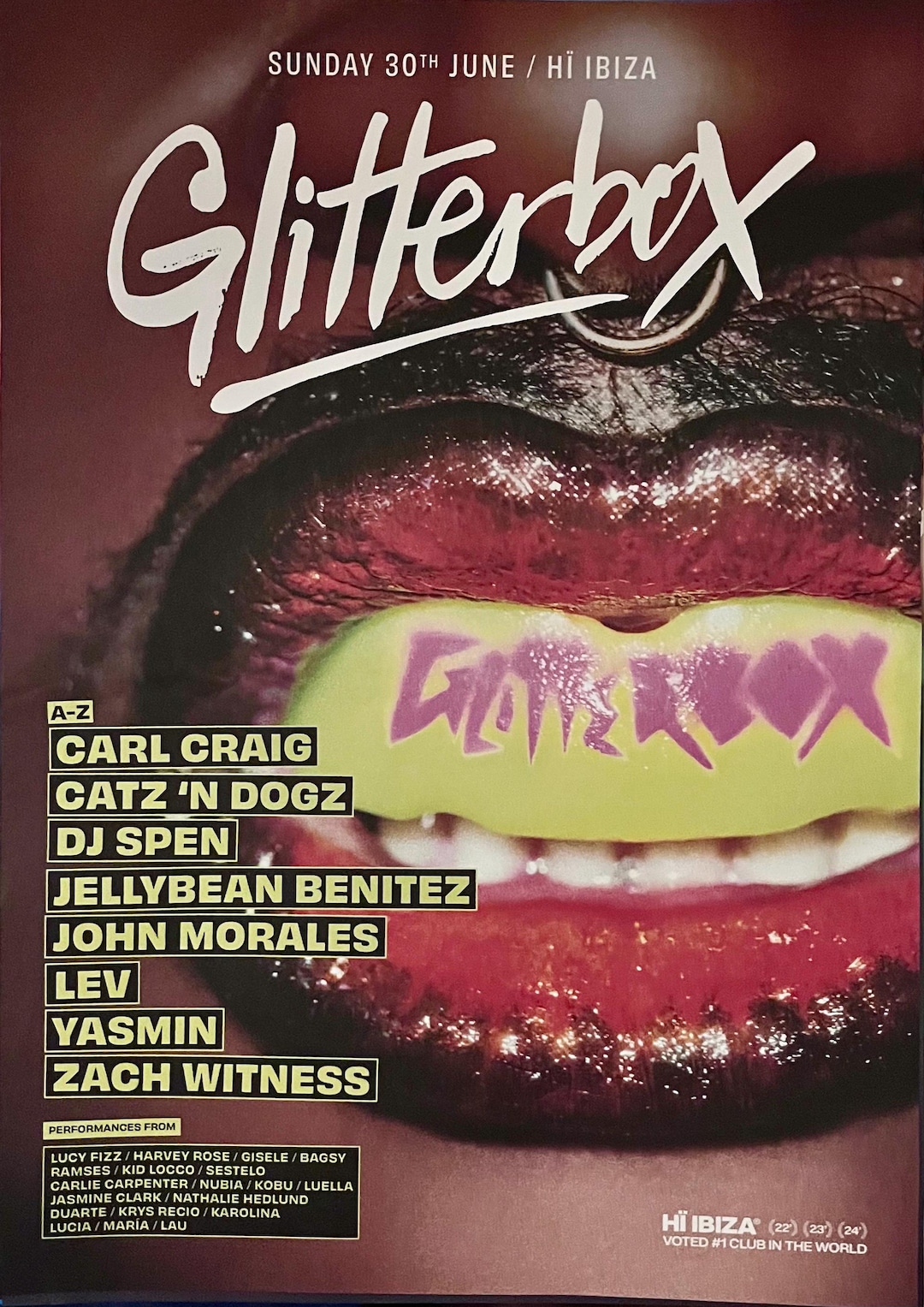 Glitterbox at Hi Ibiza June 30 2024 Official Poster - Etsy