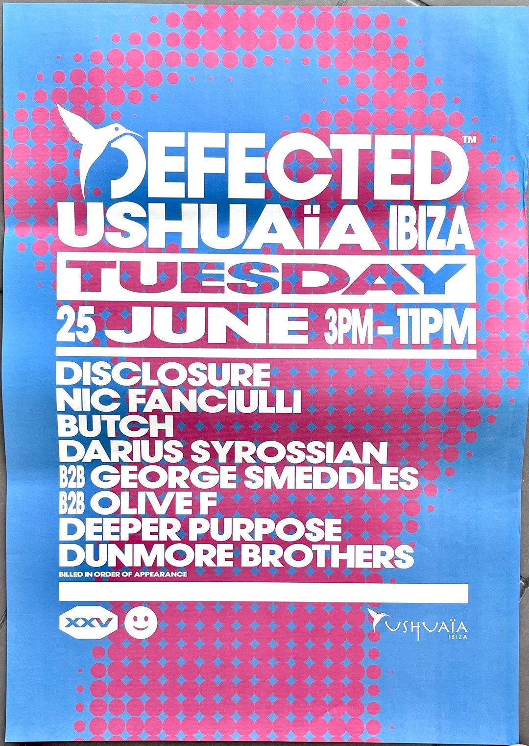 Defected at Ushuaia June 25 2024 Official Poster - Etsy