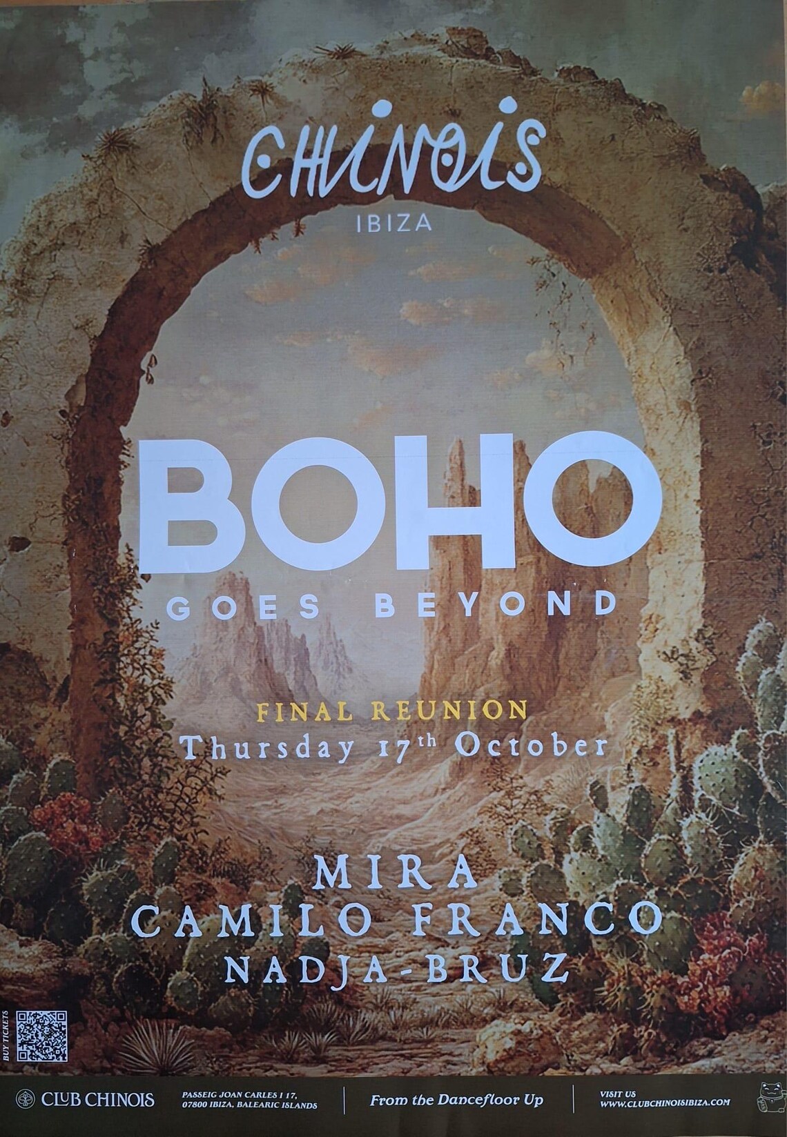 Boho CLOSING at Chinois October 17 2024 Official Poster - Etsy