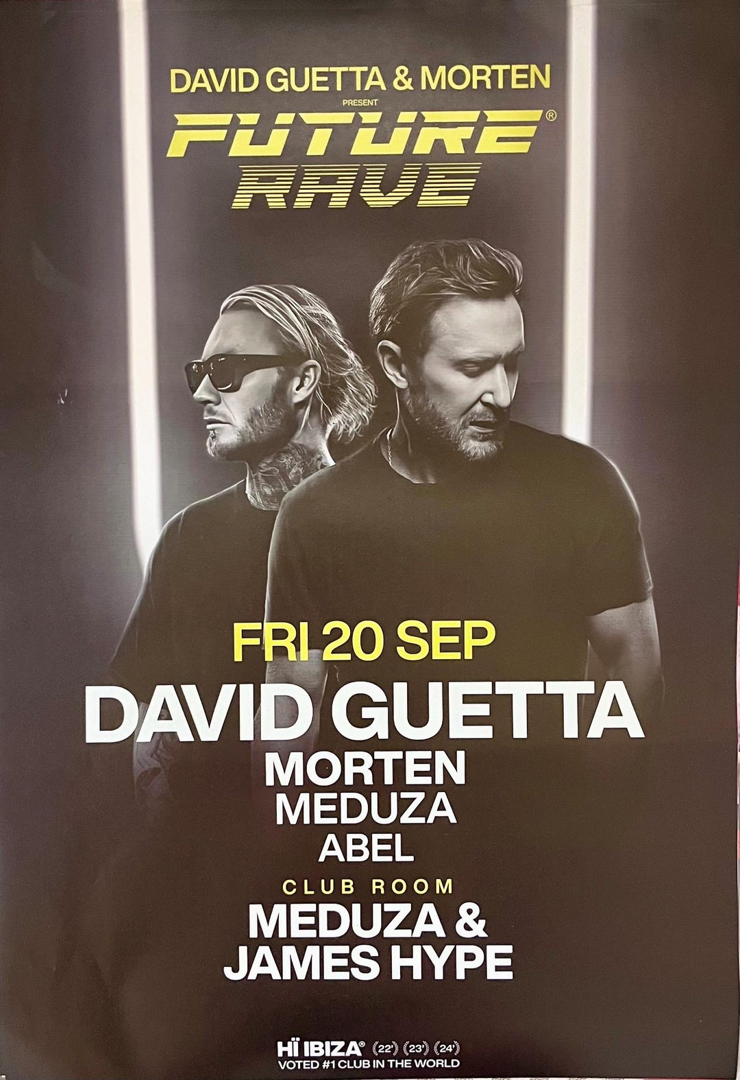 Future Rave David Guetta at Hi Ibiza September 20 2024 Official Poster ...