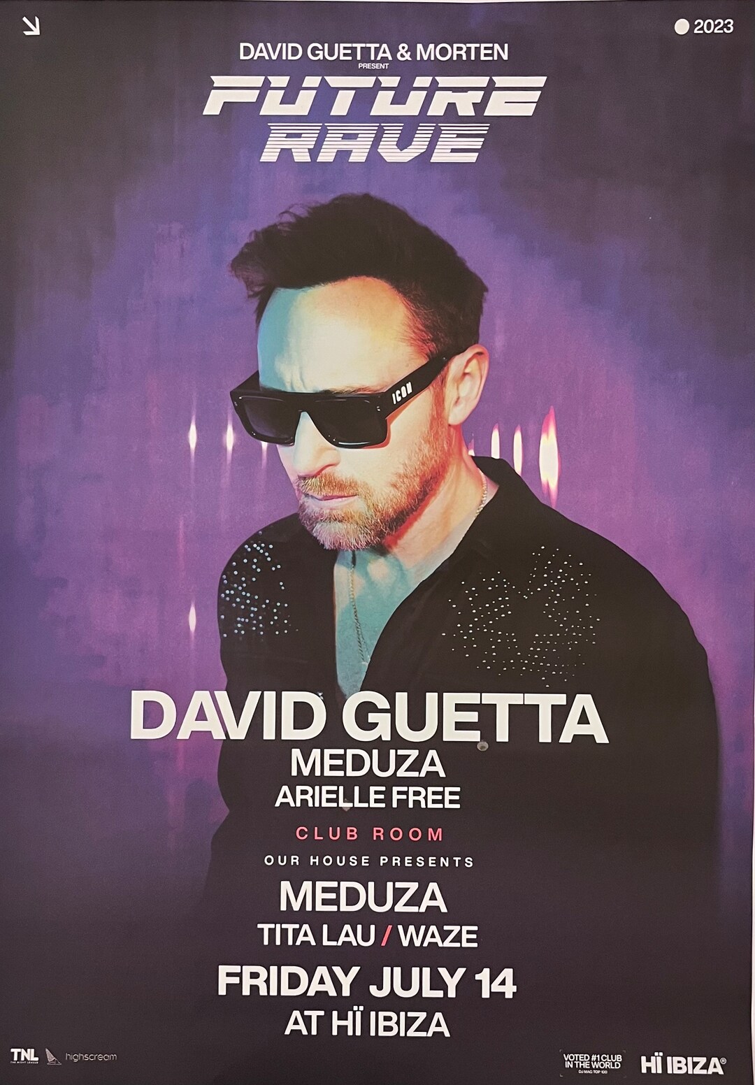 Future Rave David Guetta at Hi Ibiza July 14 Official Poster - Etsy