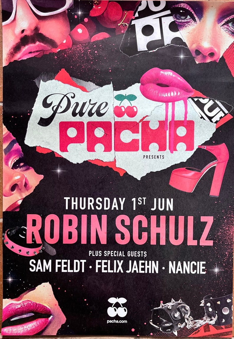 Robin Schulz at Pacha June 1 Official Poster - Etsy