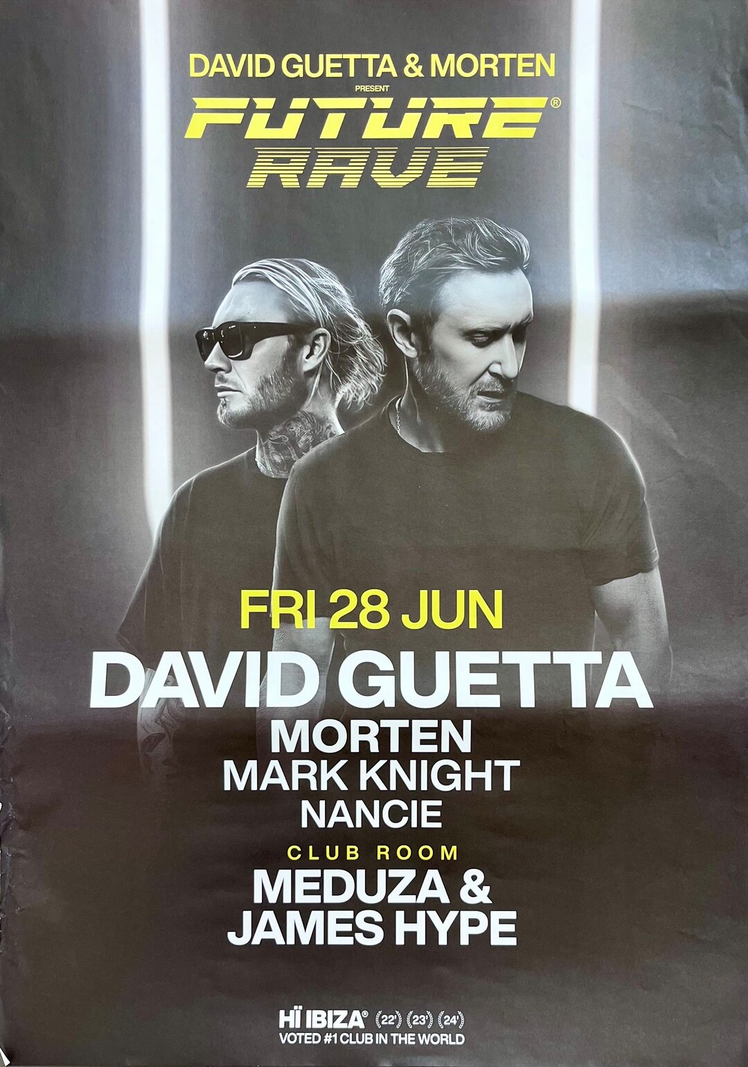 Future Rave David Guetta at Hi Ibiza June 28 2024 Official Poster - Etsy
