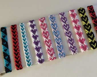 Bracelet brésilien petits coeurs - Etsy France