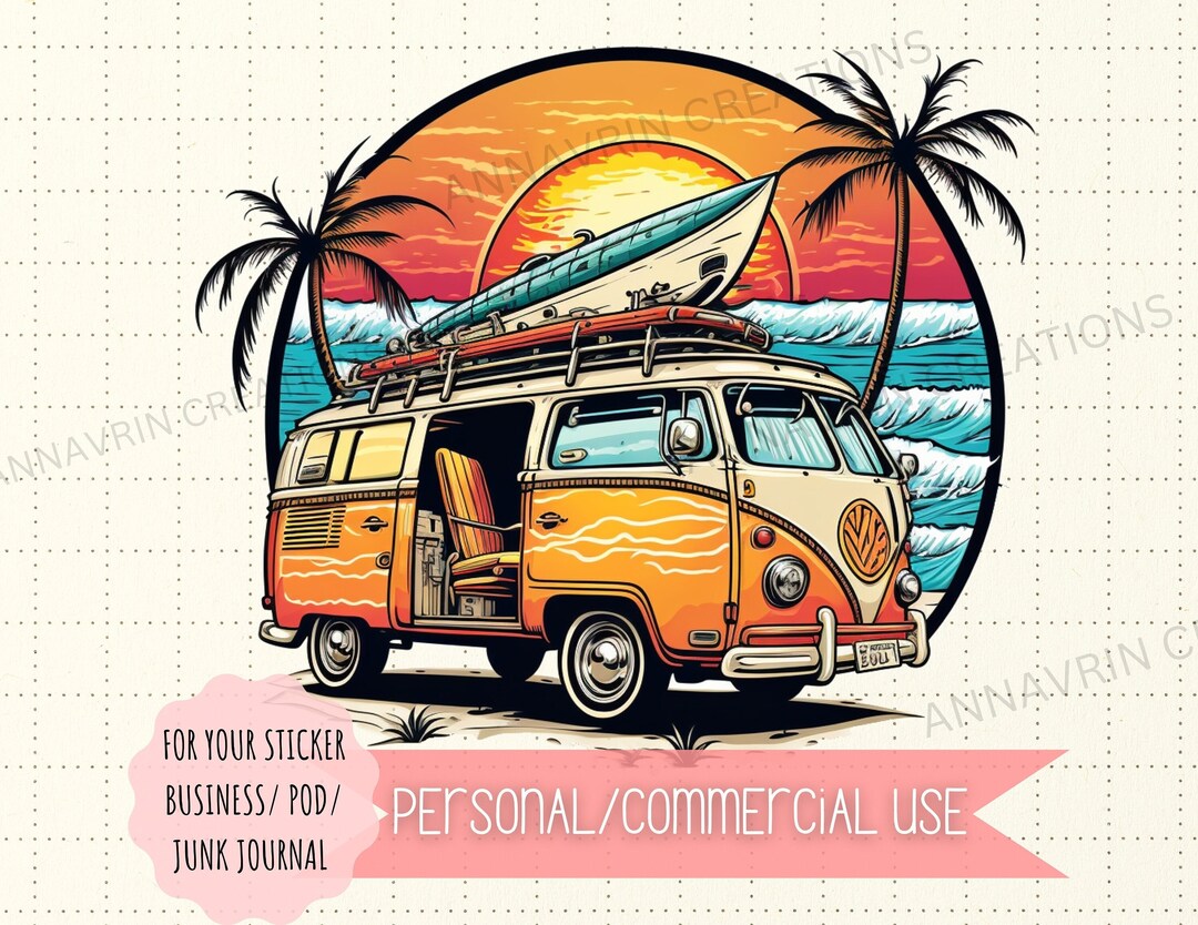 Retro Camper Png Retro Van Jpg Clipart, Retro Camping Tshirt, Camper ...