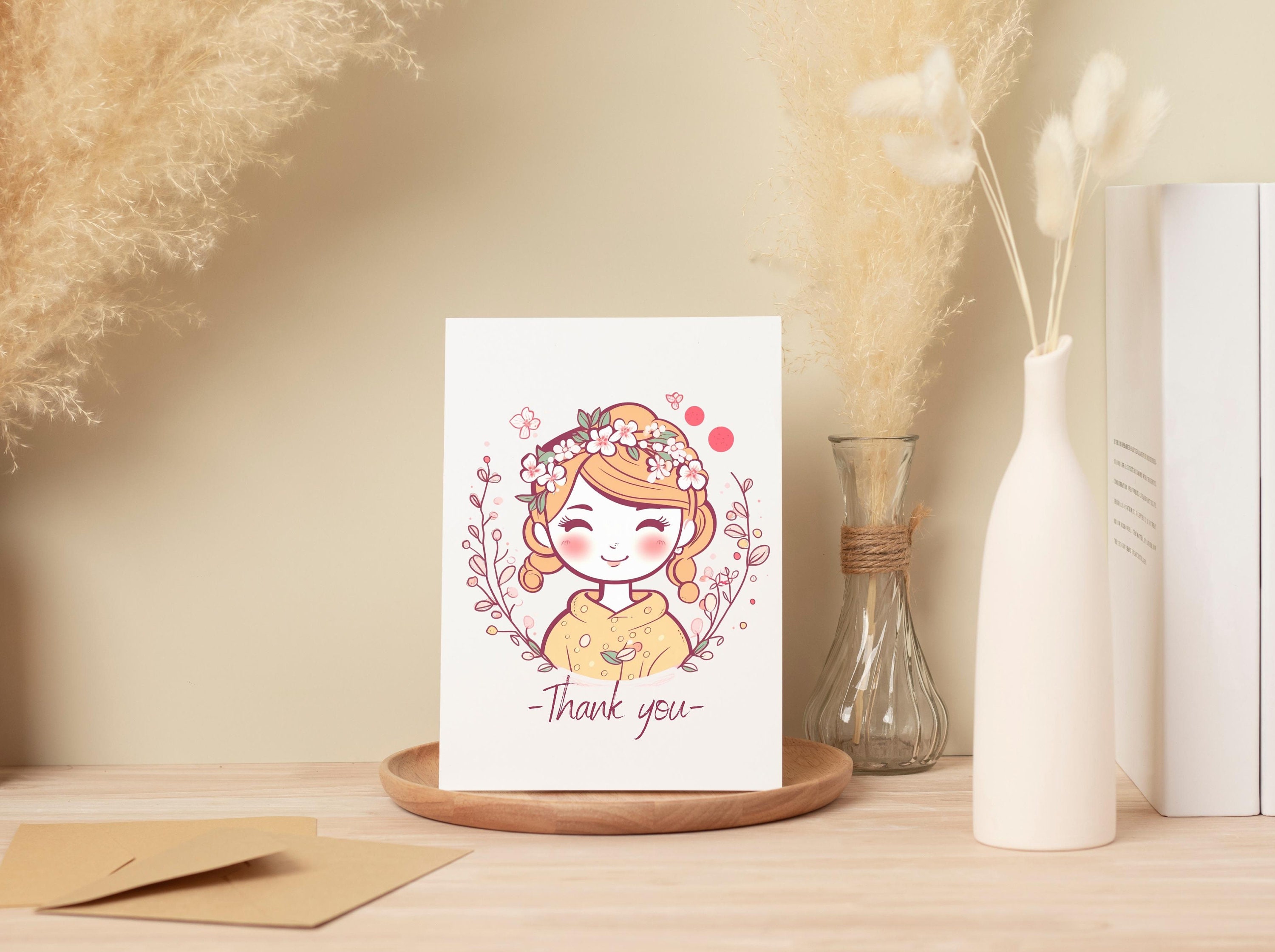 Spring Floral Princess Clipart PNG, 5 Kawaii Flower Princess Vol.2 Clip ...