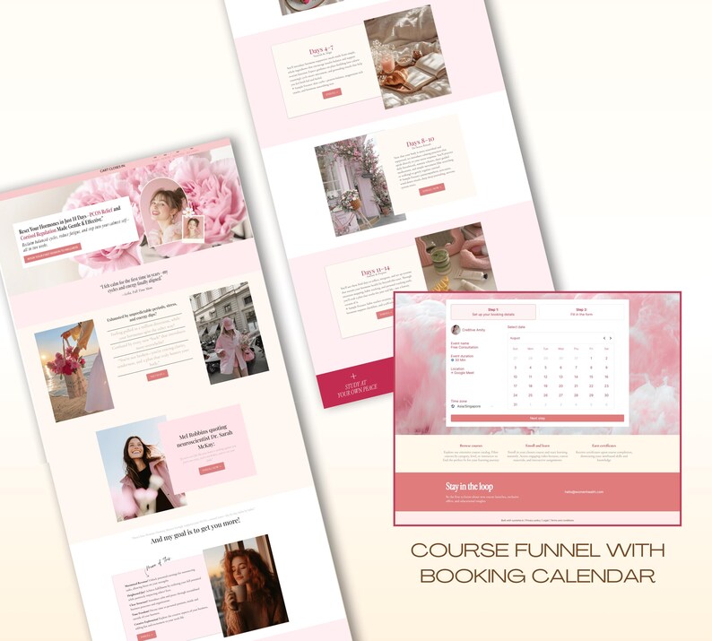 Course Sales Page Systeme.io Template for Women Coaches, Minimalist ...