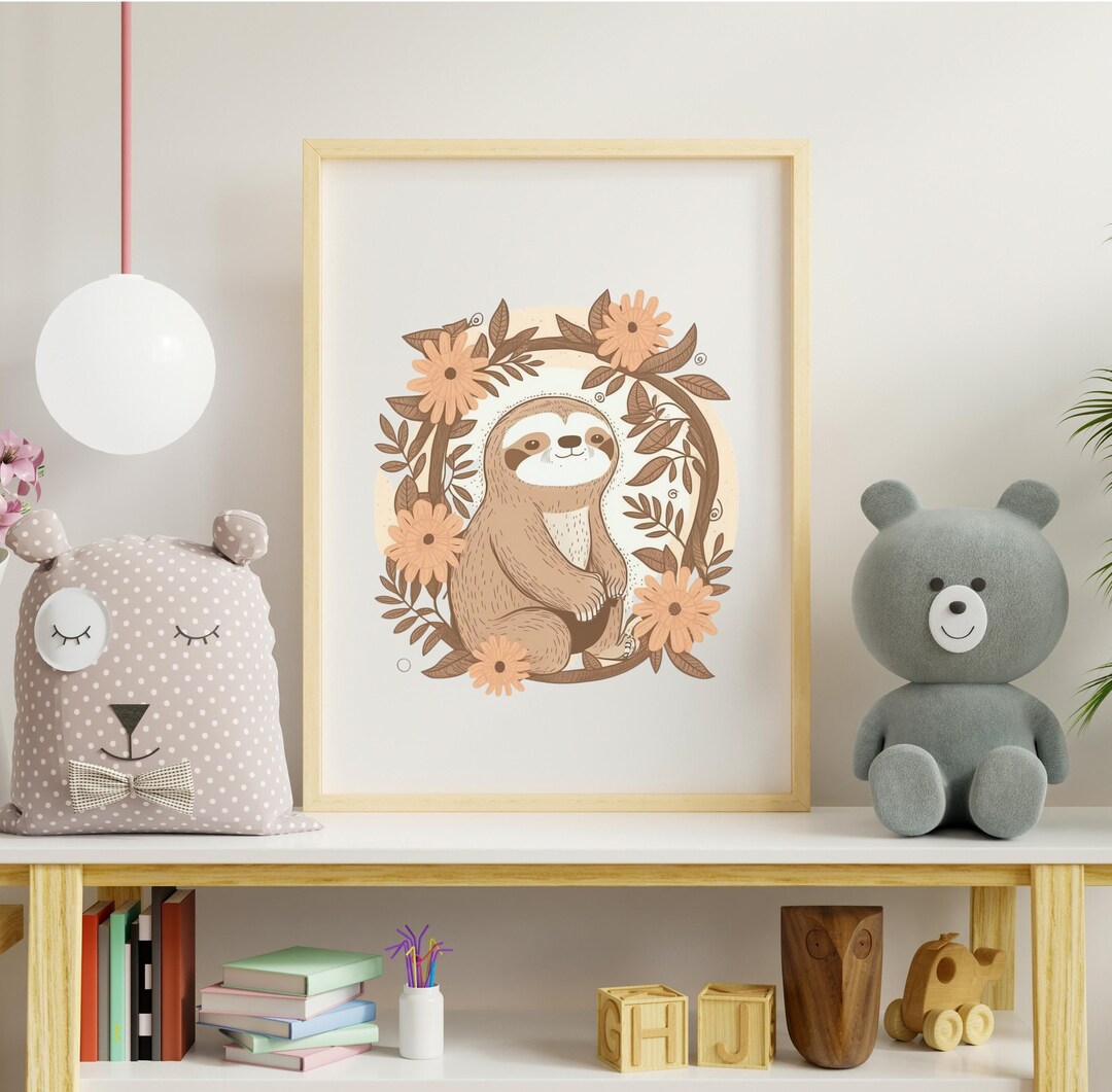 Cute Sloth Svg, Kawaii Printable Sloth Svg Instant Download Cricut ...