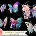 14 Butterflies Clipart High Quality PNG, Nursery Art Card Making ...
