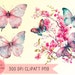 14 Butterflies Clipart High Quality PNG, Nursery Art Card Making ...
