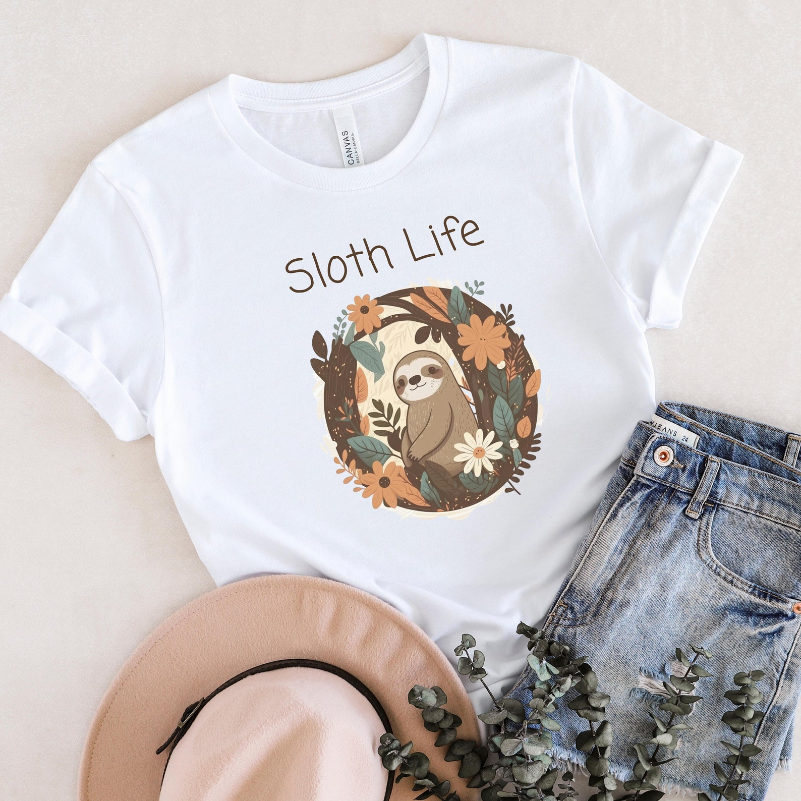 Cute Sloth Svg, Kawaii Sloth Svg Instant Download Cricut Silhoutte ...