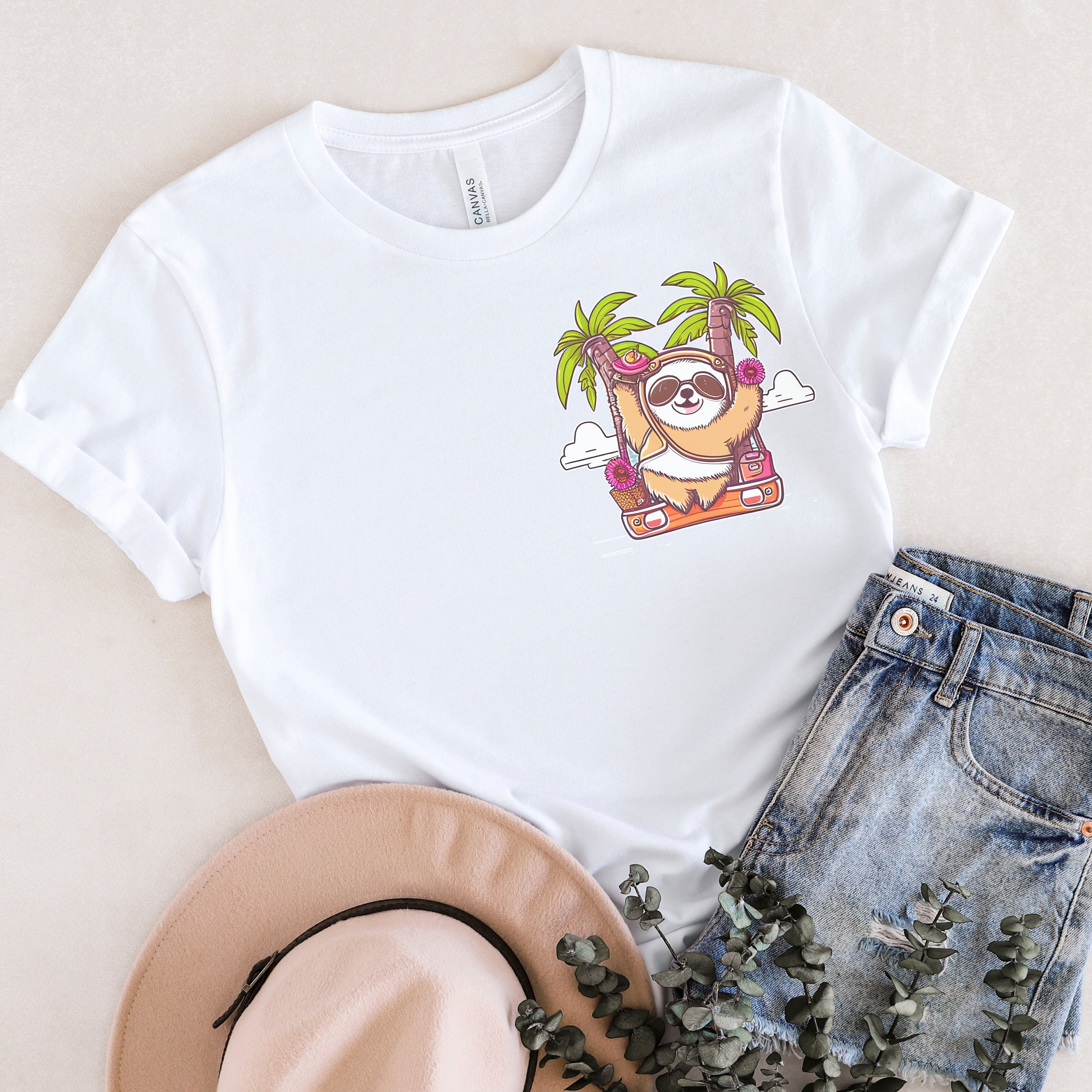 Cute Sloth Svg, Kawaii Sloth Svg Instant Download Cricut Silhoutte ...