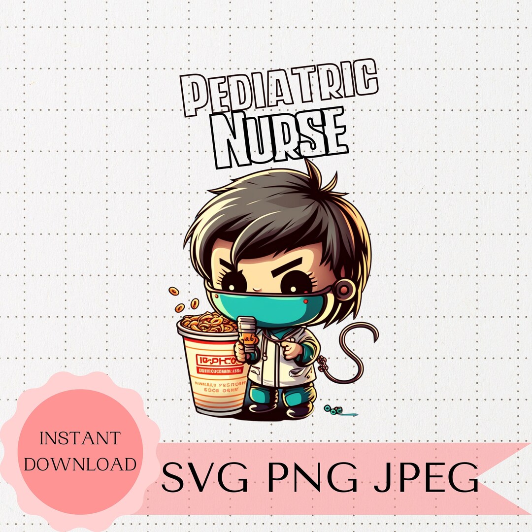 Pediatric Nurse Svg, Er Nurse Svg Clipart, Pacu Nurse Svg, Pcu Nurse ...