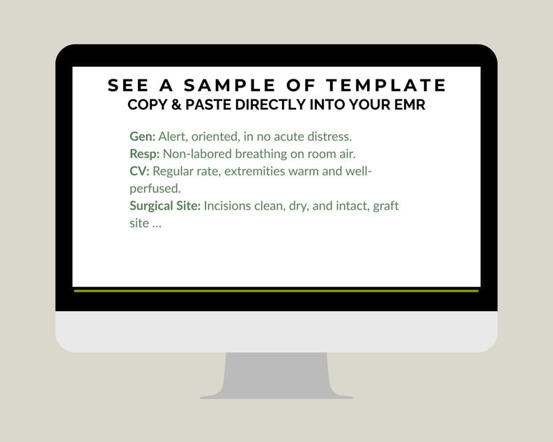 Plastic Surgery Physical Exam Template | Post-op Dot Phrase | E.M.R ...
