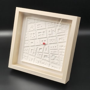 Custom 3D City Map Art | Wall Frame | Personalized Location Print ...