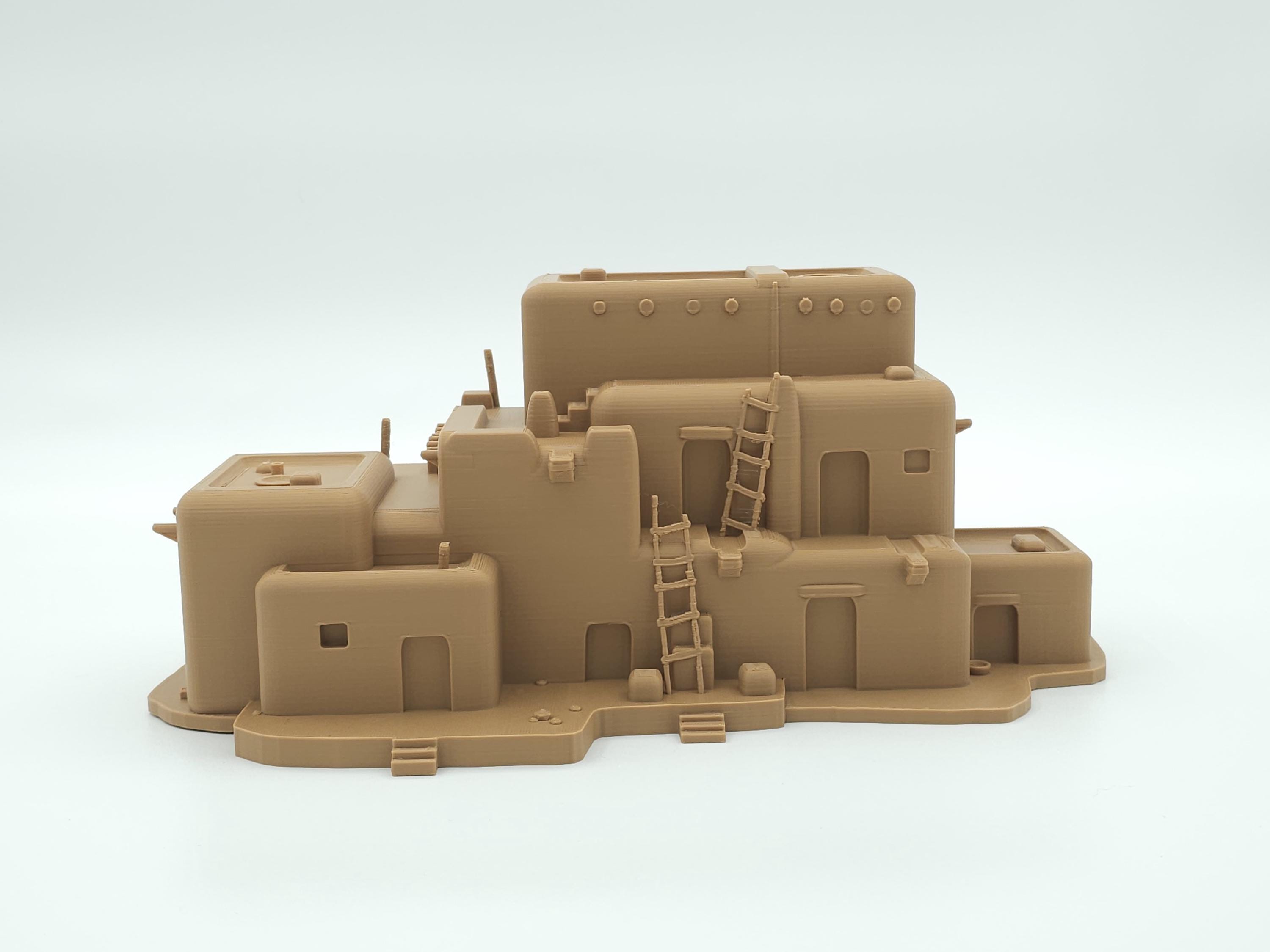 New Mexico Pueblo Model | Southwestern Adobe House Replica | Native ...
