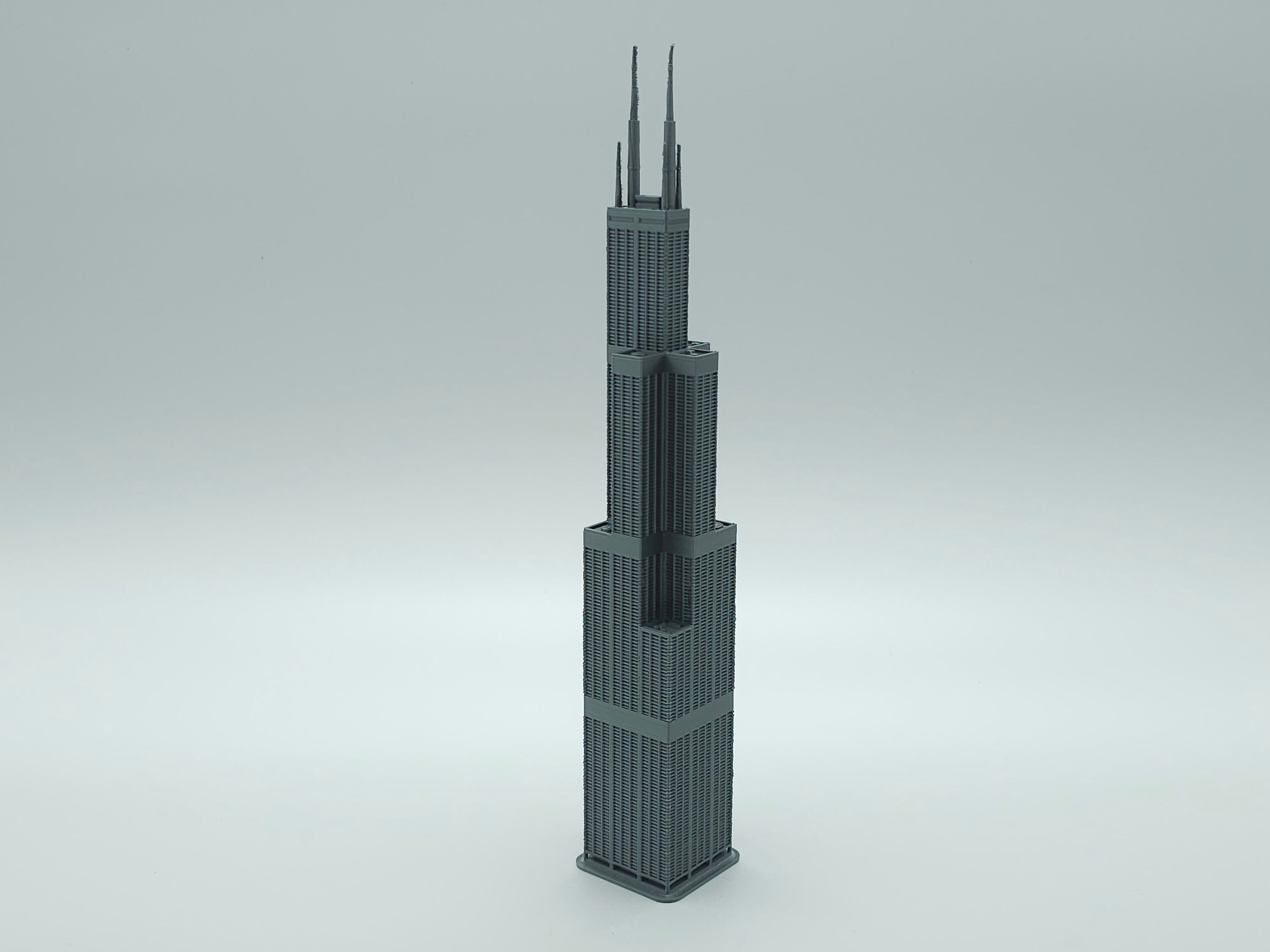 Willis Sears Tower Model Distinctive Chicago Skyscraper Modern Urban ...