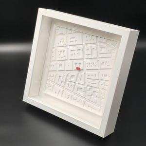 Custom 3D City Map Art | Wall Frame | Personalized Location Print ...