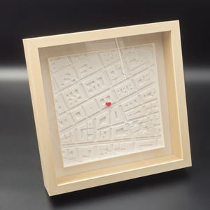 Custom 3D City Map Art | Wall Frame | Personalized Location Print ...