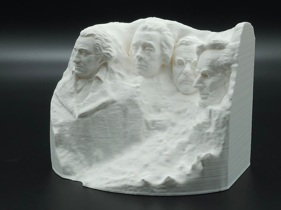 Mount Rushmore Model Detailed 3D Printed Replica Iconic American ...
