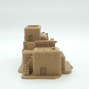 New Mexico Pueblo Model | Southwestern Adobe House Replica | Native ...
