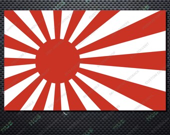 Rising Sun JDM Vinyl Decal Sticker Car Window Laptop Racing Red ...