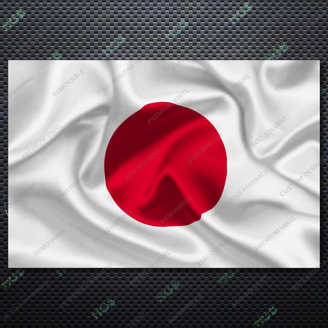 Japanese Flag Vinyl Decal Sticker Car Window Laptop Bumper Truck Slappy ...