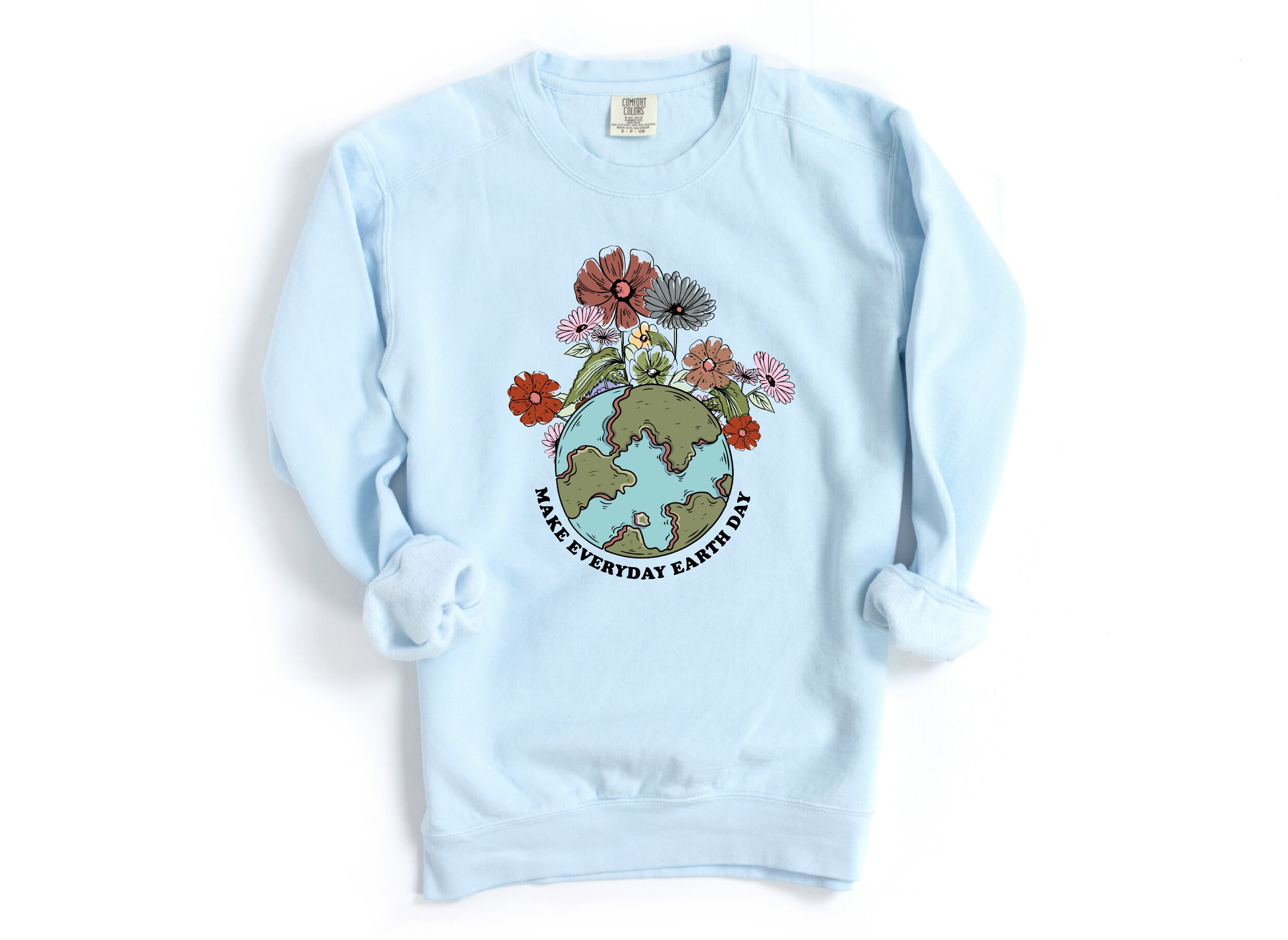 Comfort Colors Make Everyday Earth Day Crewneck Sweatshirt - Etsy