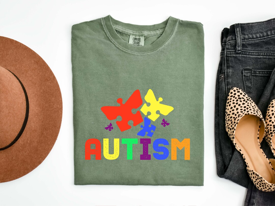 Autism Comfort Color Tshirt, Autism Day, Autism, Autism T-shirt - Etsy