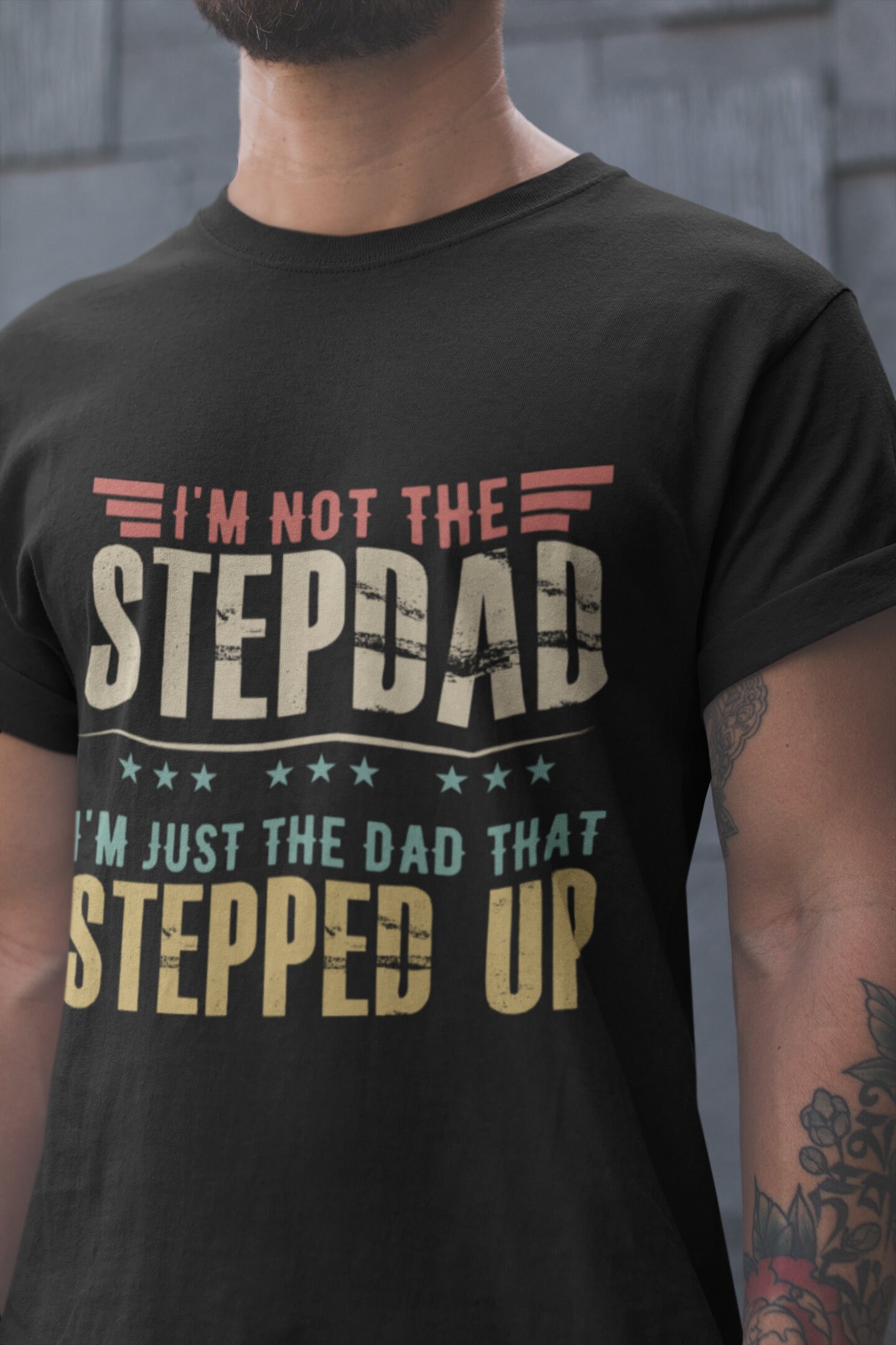 Fathers Day Stepdad Shirt, Gift for Dad, Happy Fathers Day Shirt ...