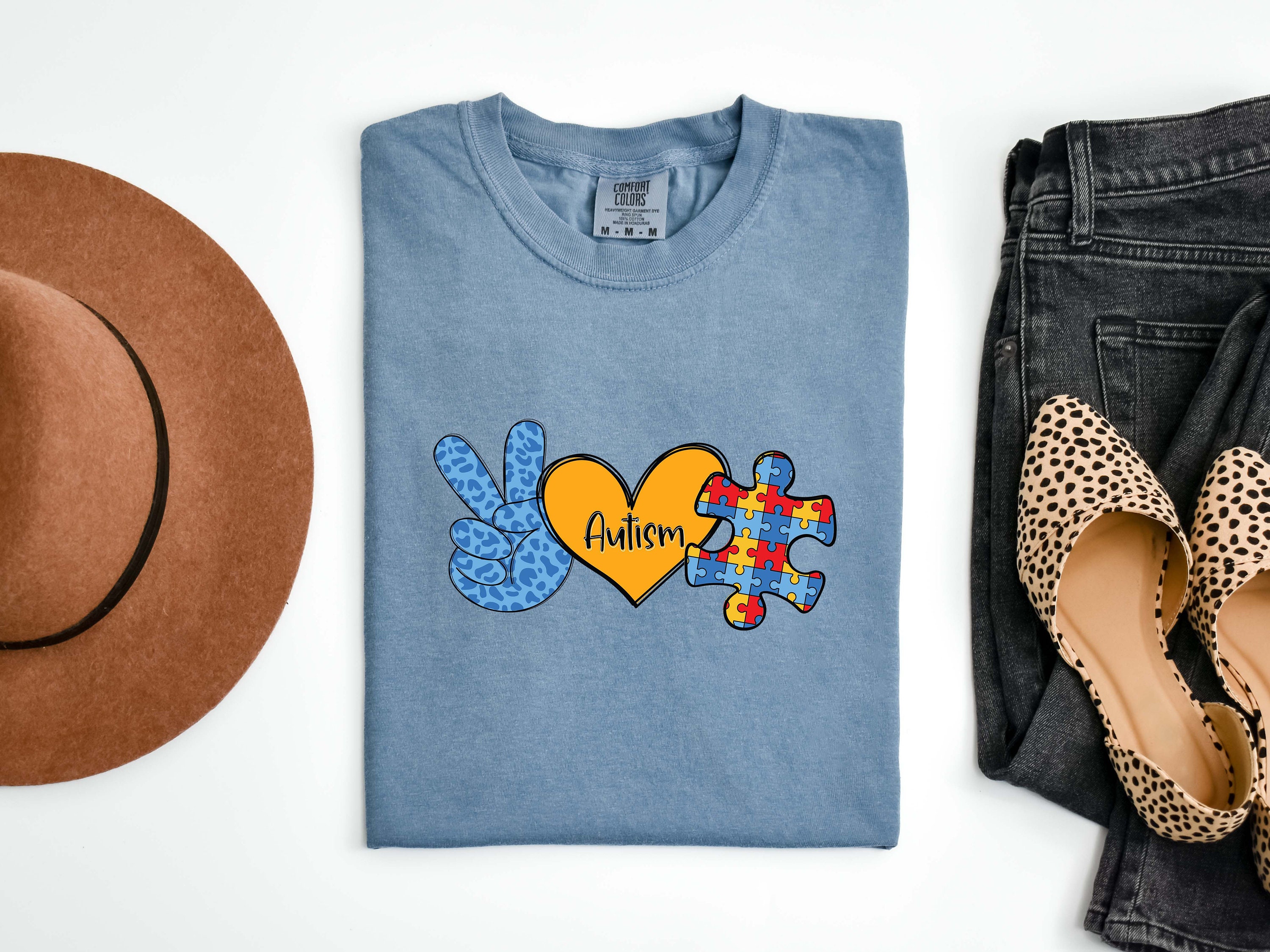 Autism Comfort Color Tshirt, Autism Day, Autism, Autism T-shirt - Etsy