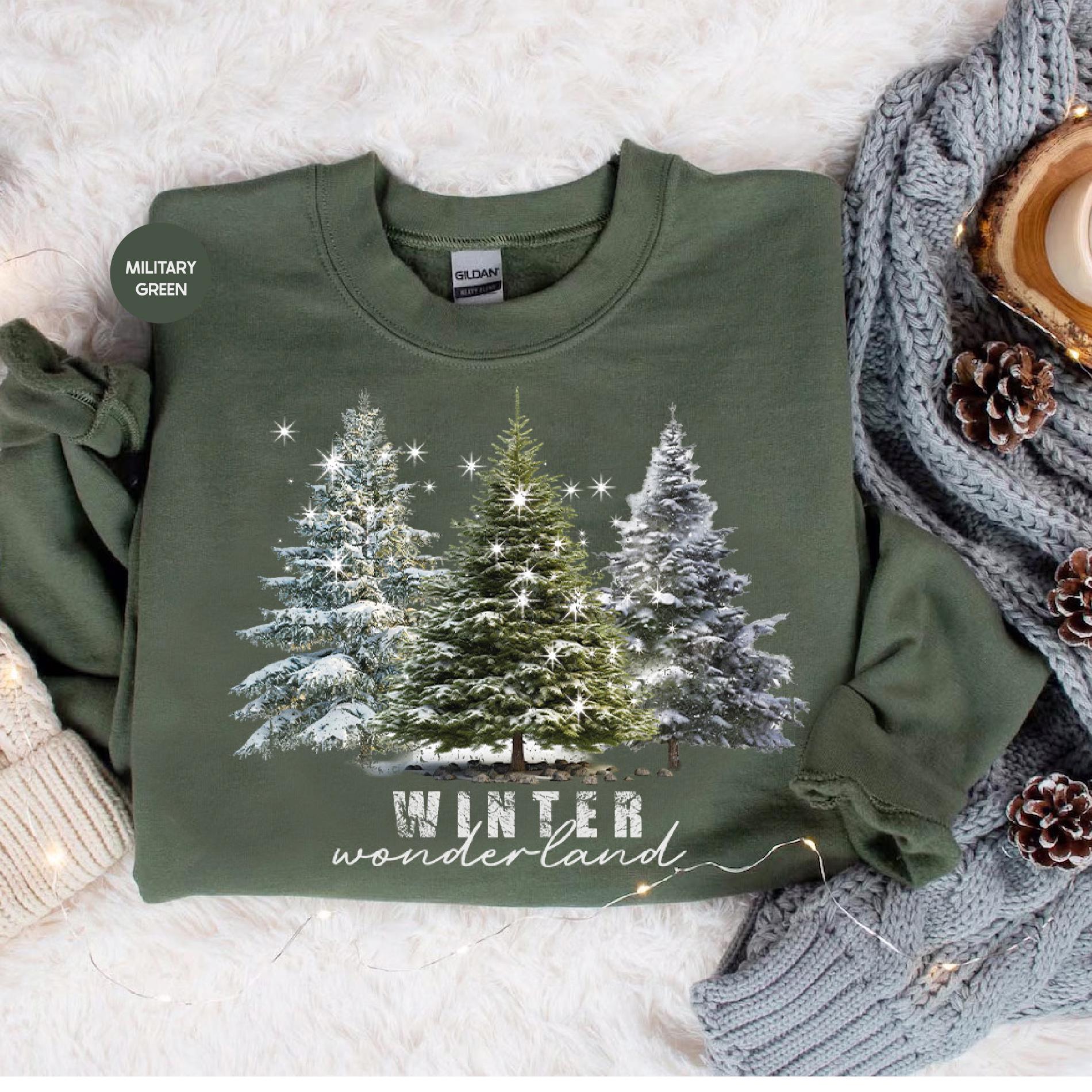 Gildan Sweatshirt for Winter Lovers - "winter Wonderland" Print ...