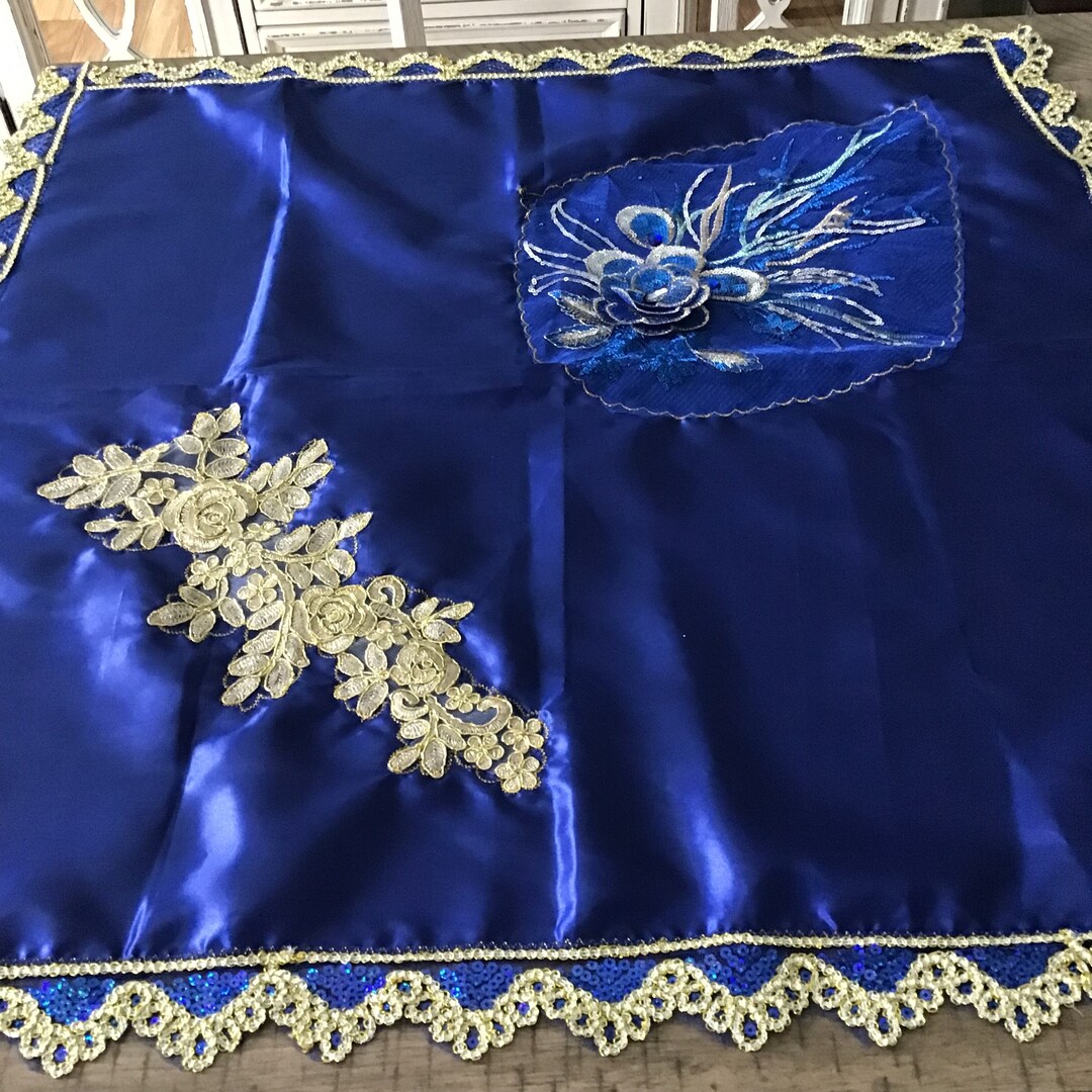 Blue Satin Tablecloth for Orisha Yemaya - Etsy