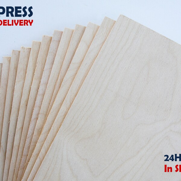 Plywood Board Woodcraft Baltic Birch Plywood 1/8 Inch (3mm) - 30x30 ...