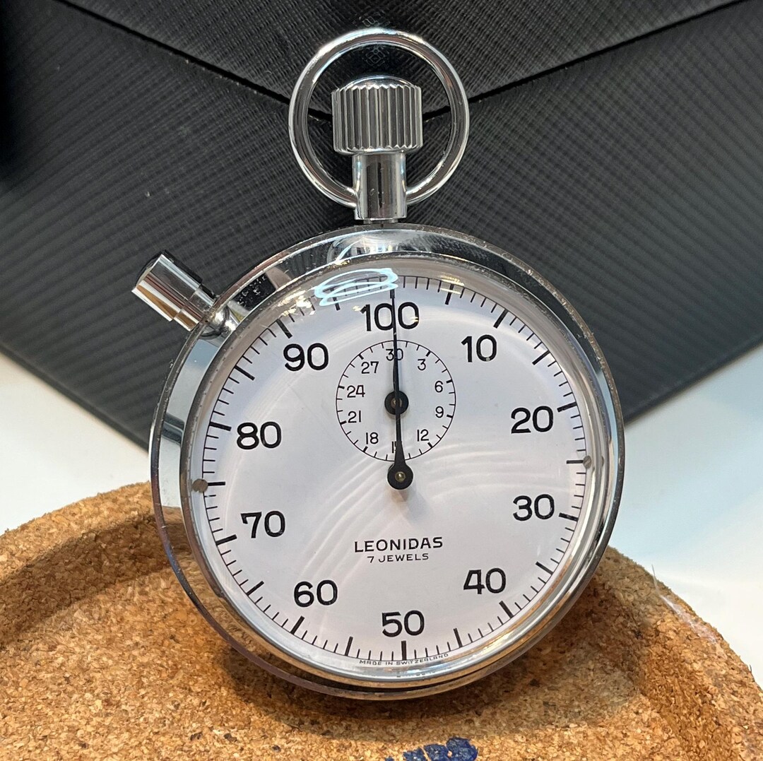 WW2 Era Leonidas Military Stop Watch Mens Pocket Watch 54mm 7 Jewels - Etsy