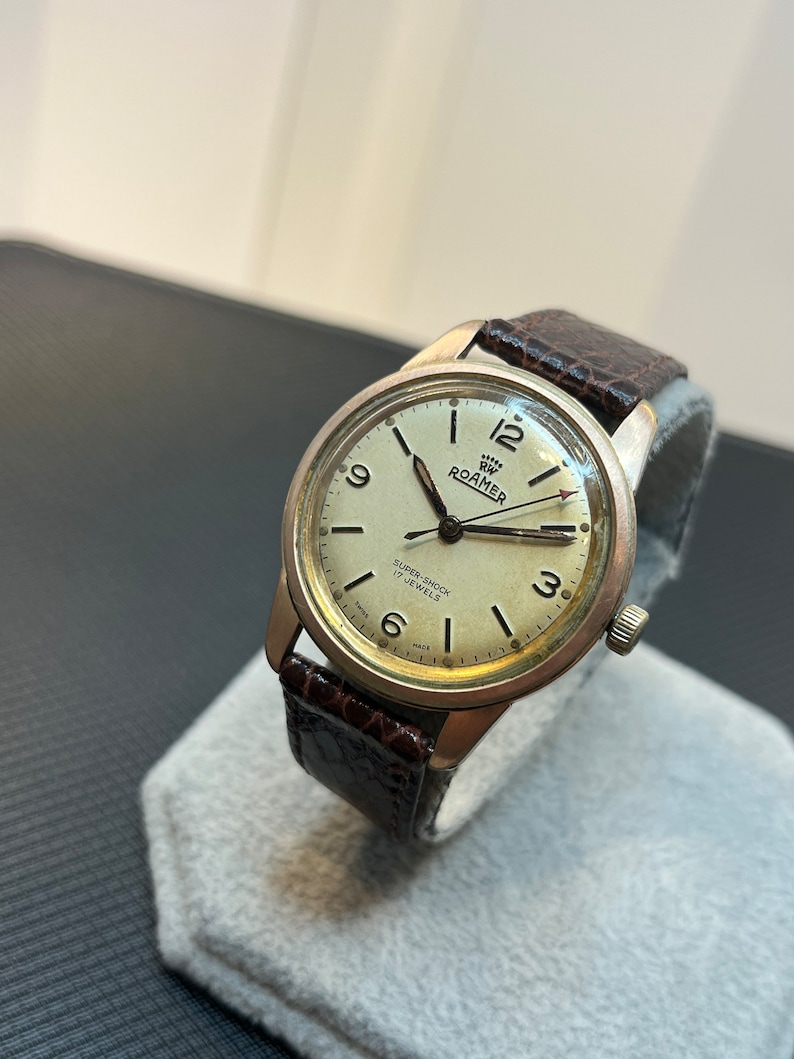 Vintage Roamer Mens Manual Wrist Watch WORKING Super Shock 17 Jewels ...