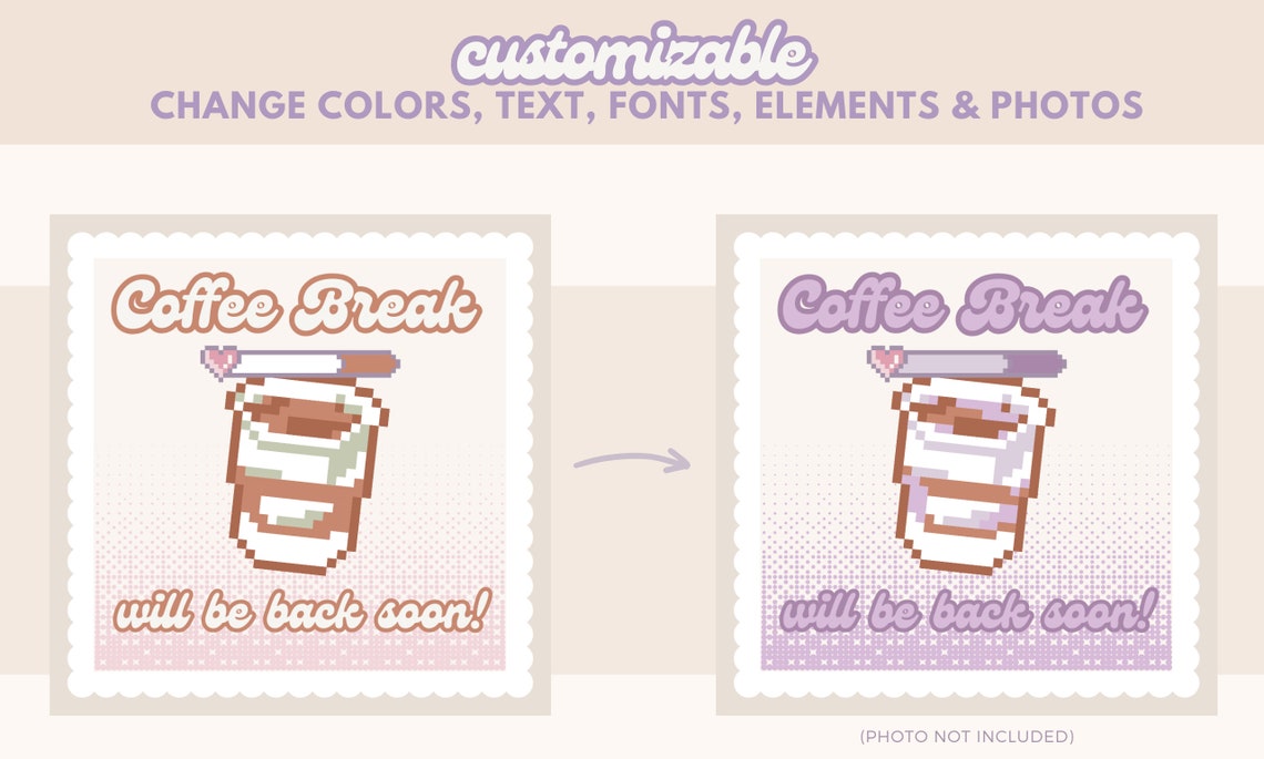 Cute Pixel Canva Post Templates | Instagram Social Media Post Templates ...