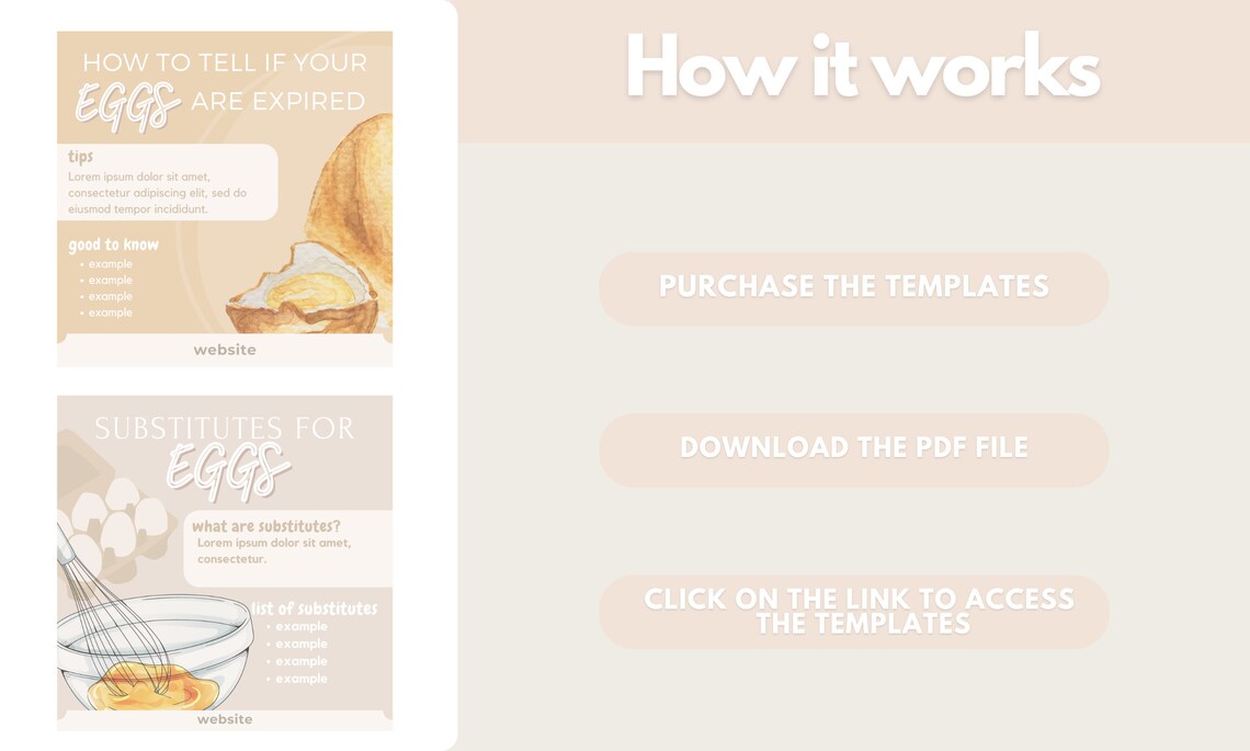 30 Food Bakery Instagram Post Templates | Recipe & Baking Canva Designs ...
