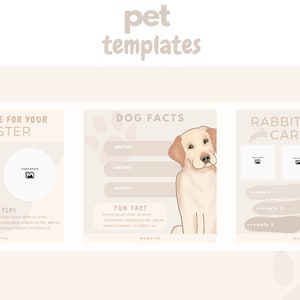 30 Pet Instagram Post Templates | Pet Store Canva Post Templates ...