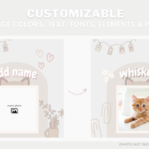 30 Cute Cat Instagram Post Templates | Cat Templates Canva | Cute ...