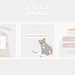 30 Cute Cat Instagram Post Templates Cat Templates Canva Cute Templates ...