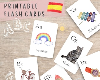 Spanish Alphabet Flash Cards, Educative Spanish, Educative Abc ...