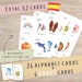 Spanish Alphabet Flash Cards, Printable Alphabet Flash Cards, Printable ...