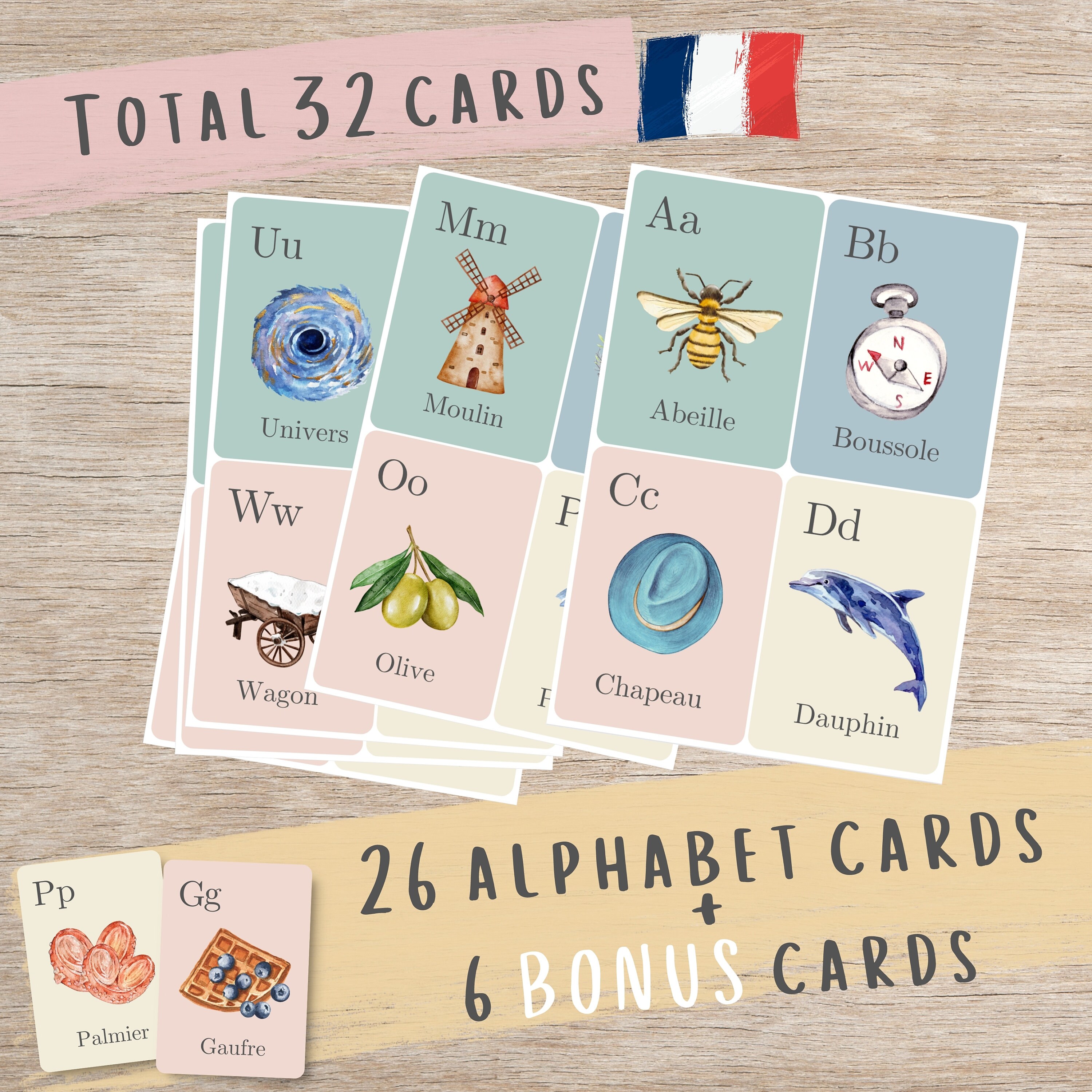 French Alphabet Flash Cards, Homeschool Ativity,abcflashcards ...