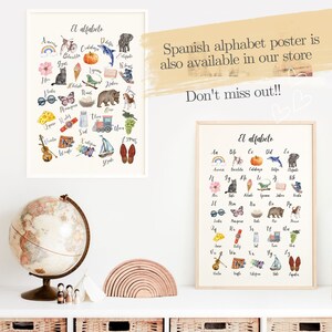 Spanish Alphabet Flash Cards, Printable Alphabet Flash Cards, Printable ...