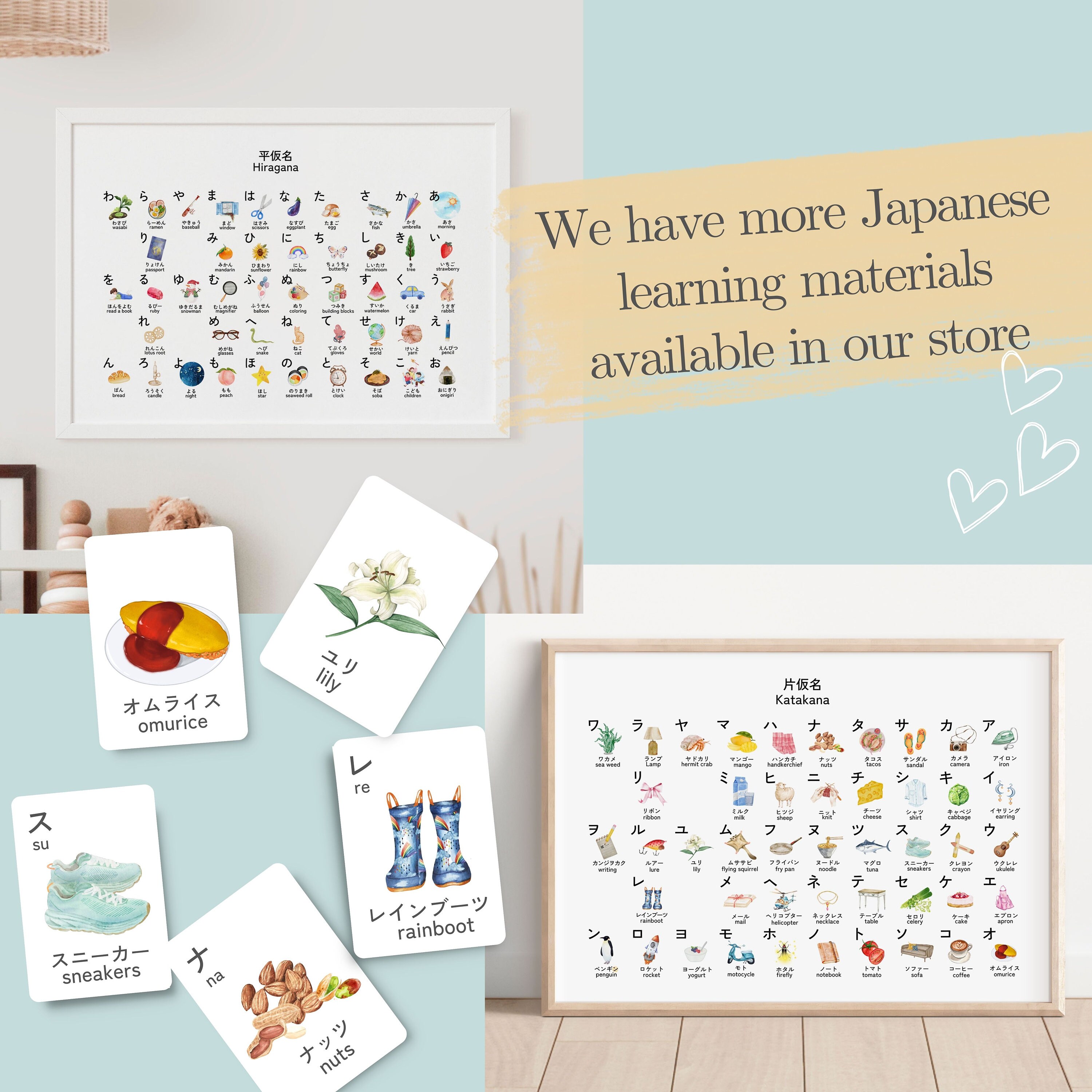 Hiragana Flashcards ,japanese Flashcards, Printablehiragana, Japanese ...