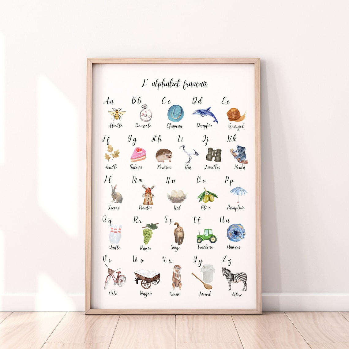 French Alphabet Poster Alphabet Français Educative Poster - Etsy