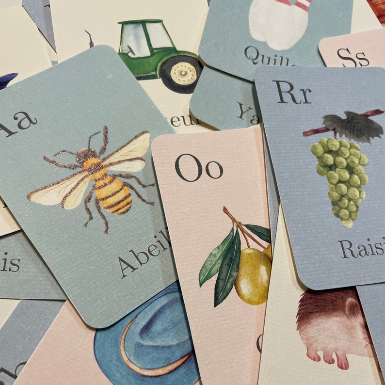 French Alphabet Flash Cards, Homeschool Ativity,abcflashcards ...